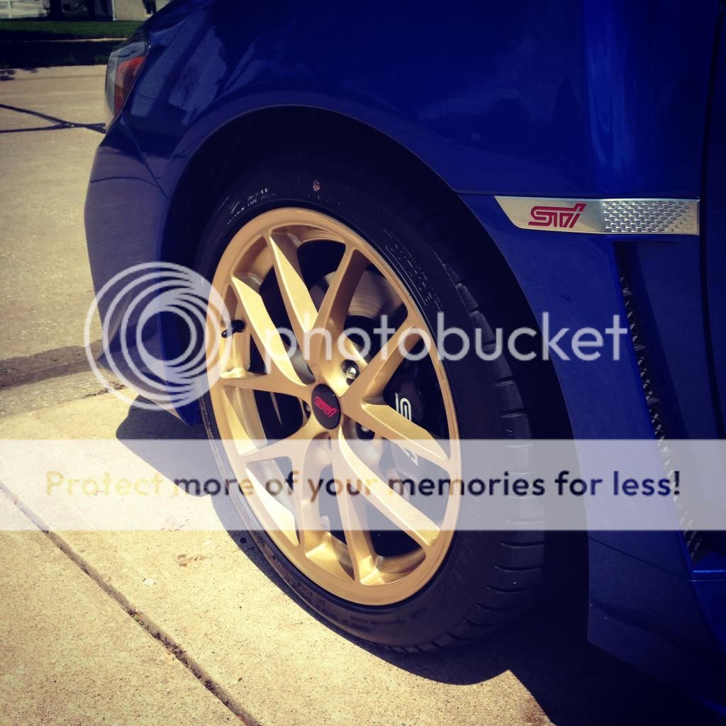 FS: (For Sale) 2015 STi Launch Edition Gold BBS wheels/tires - NASIOC